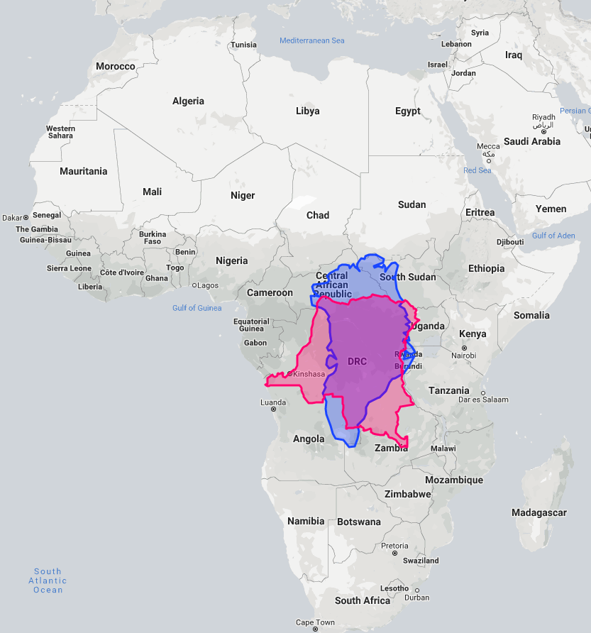 You can now drag and drop whole countries to compare their size - Weird ...